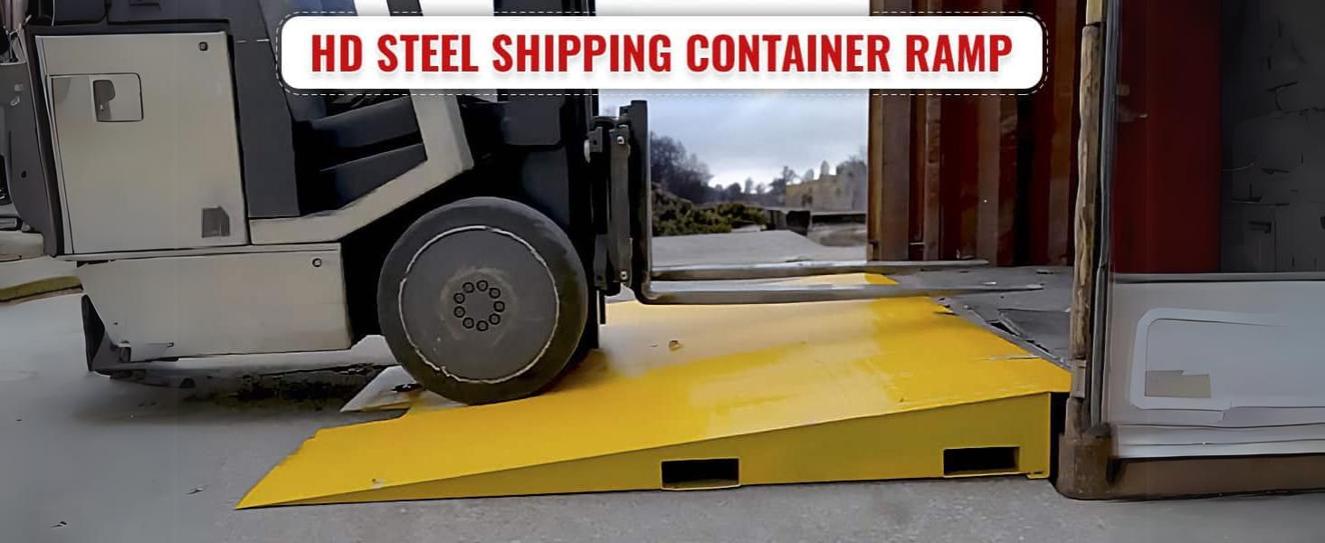Amazon.com: Mytee Products 49"x86" Heavy Duty Shipping Container Loading Ramps, 14,000 Lbs ...