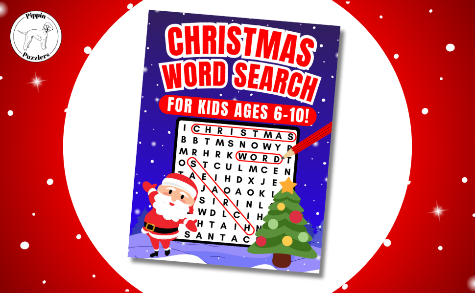 Christmas Word Search for Kids Ages 6-10: 100 Christmas Word Search ...