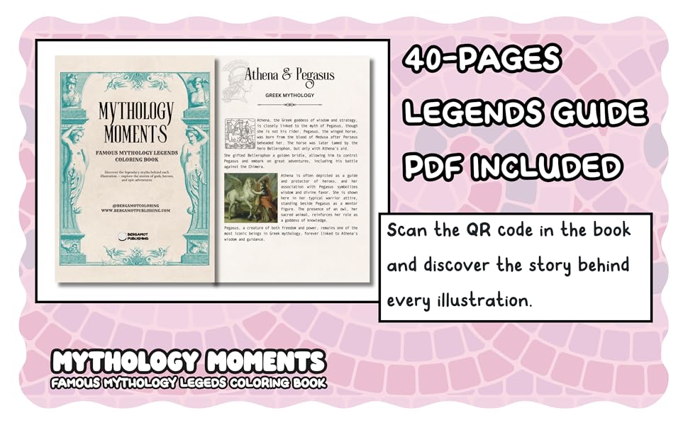 Amazon.com: Mythology Moments: Famous Mythology Legends Cute Coloring Book for Adults and Teens ...