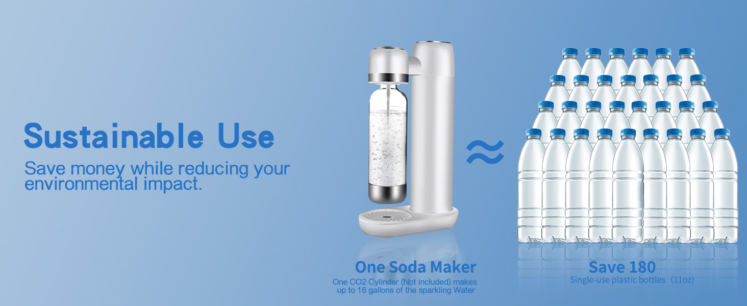 Amazon.com: spoonlemon Soda Maker, Soda Streaming Machine for Home, Soda Machine with 1L BPA ...