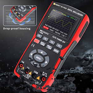 2 in 1 Handheld Oscilloscope Multimeter, 10MHz Bandwidth 48MSa/s High Sampling Professional ...