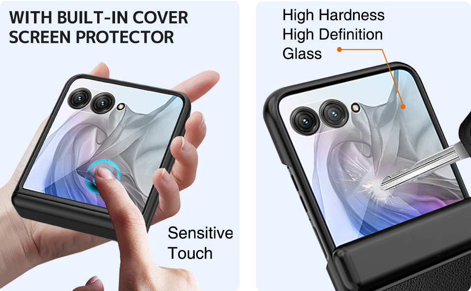 Amazon.com: NINKI Compatible for Motorola Razr 2024 Plus Case with Hinge Protection,Razr 50 ...