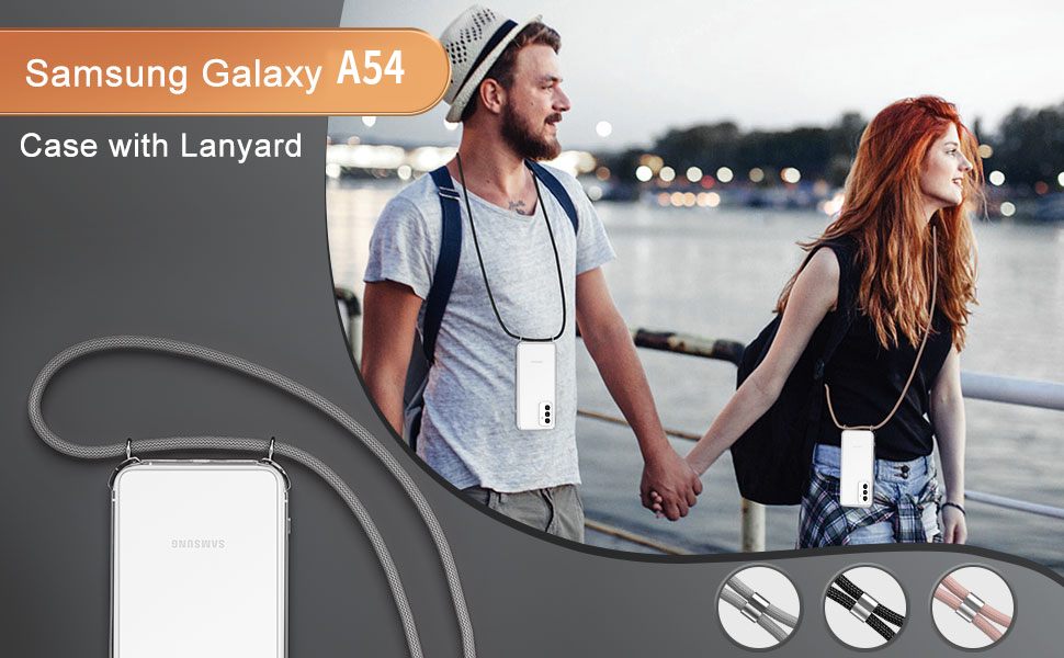 XTCASE Coque pour Samsung Galaxy A54 5G avec Cordon, Etui avec Collier - Tour de Cou Lanière en ...