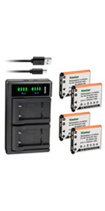 Amazon.com: Kastar 1-Pack Battery and AC Wall Charger Replacement for Fujifilm FinePix XP120 ...