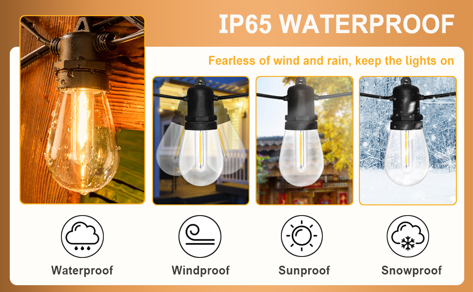 EASYIVY 8-Pack S14 LED Bulbs Plug in, 1W Spare LED Filament Light Bulb 2700K Warm White, S14 ...