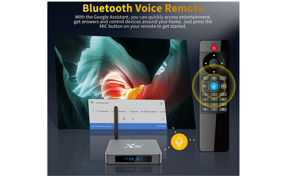 Amazon.com: X96 X9 S922X Set top tv Box Android 9.0 4G RAM 32G ROM 2.4G/5G Dual WiFi 1000M BT4.X ...