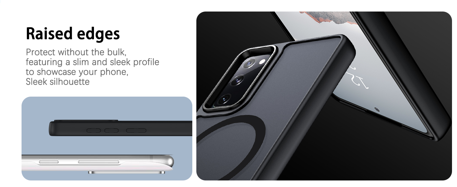 Amazon.com: DUEDUE for Samsung Galaxy S20 FE Case Magnetic[Compatible with Magsafe], Translucent ...