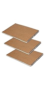 MUKCHAP 3 Pack A3 Spiral Bound Landscape Sketchbook, 60 Pages 30 Sheets 160gsm A3 Art Drawing ...