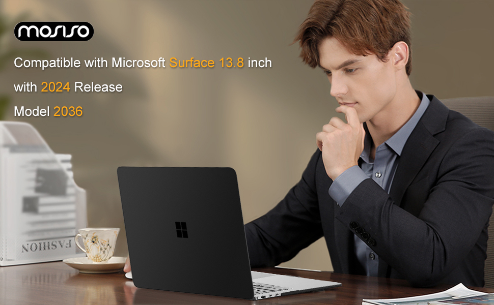 MOSISO Compatible with Microsoft Surface Laptop Case 7th Edition 13.8 inch Touchscreen 2024 ...