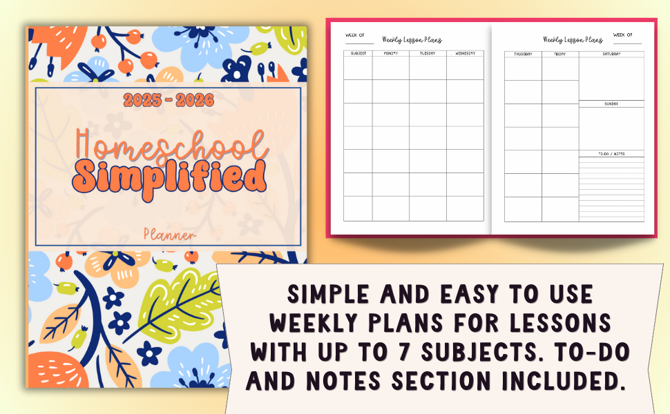 Homeschool Simplified Planner for One Student: Organize and Track Your ...