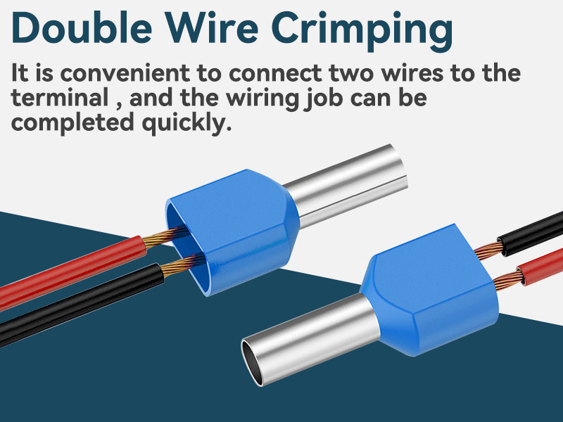 Lytool 0.5-10mm² Twin Ferrules, 750Pcs Dual Bootlace Ferrule Kit Wire ...