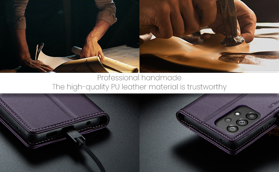 Amazon.com: FLIPALM for Samsung Galaxy A53 5G Wallet Case with RFID Blocking Credit Card Holder ...