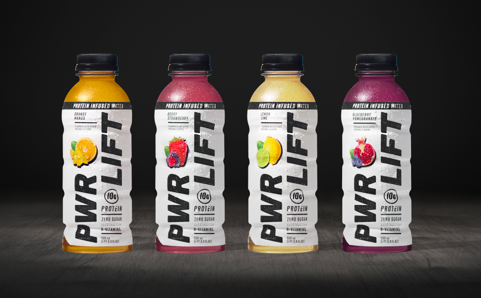 Amazon.com : Whey Protein Water Sports Drink by PWR LIFT | Variety Pack | Keto, Vitamin B ...