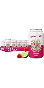 Amazon.com: Spindrift Sparkling Water, Nojito Flavored, Made with Real Squeezed Fruit, 12 Fl Oz ...