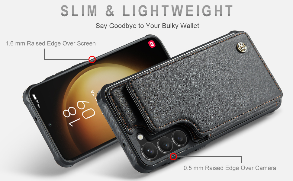 Amazon.com: Vinich for Samsung Galaxy S23 Plus Case with Card Holder, for Samsung S23 Plus ...