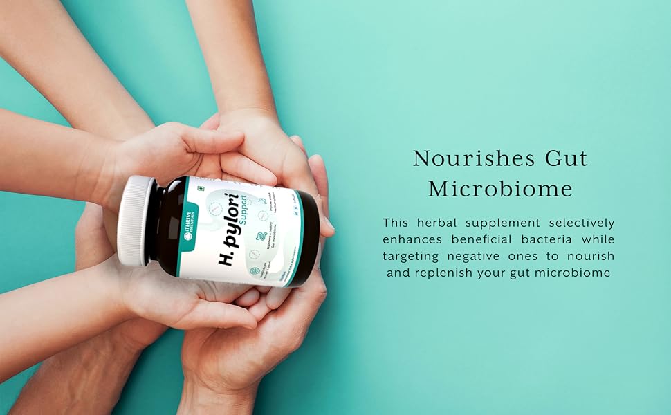iThrive Essentials H.Pylori Support, Herbal Formula for Recurrent H.Pylori, Acid Reflux Relief ...