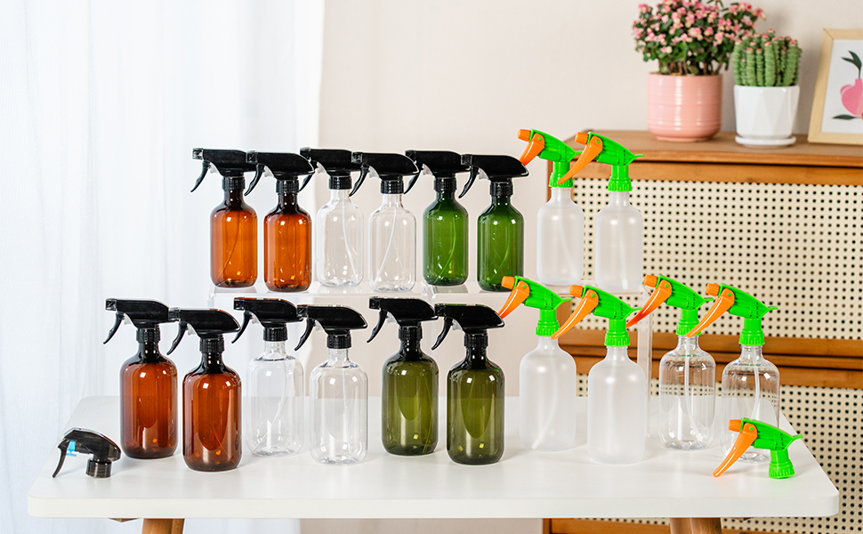 Amazon.com : Calvalor Cleaning Spray Bottles for Plants Misters Inside, 2 Pack 16.9 oz Squirt ...