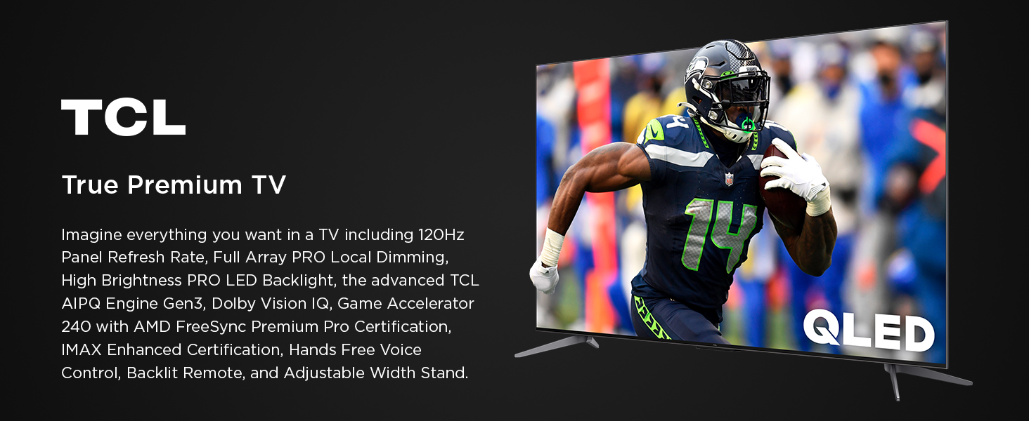 TCL 65-Inch Q7 QLED 4K Smart Q LED TV with Google TV (65Q750G-CA, 2023 Model) Dolby Vision IQ ...