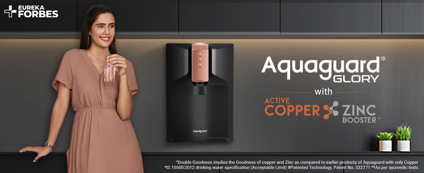 Aquaguard Glory RO+UV+UF+TA 6L storage water purifier with Active ...