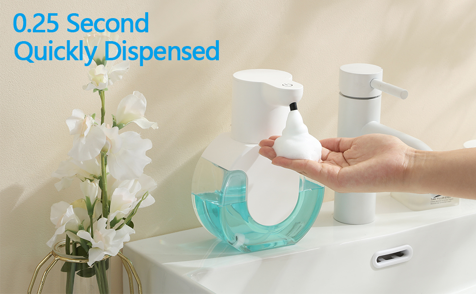 Amazon.com: Automatic Foaming Soap Dispenser - 4 Gear Foaming Adjustable, Wall Mounted Sticker ...