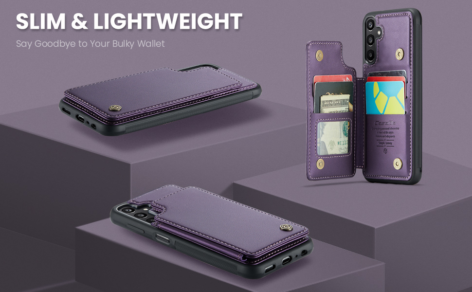 Amazon.com: REEGINCH for Samsung Galaxy A15 5G Wallet Case RFID Blocking PU Leather Case with ...