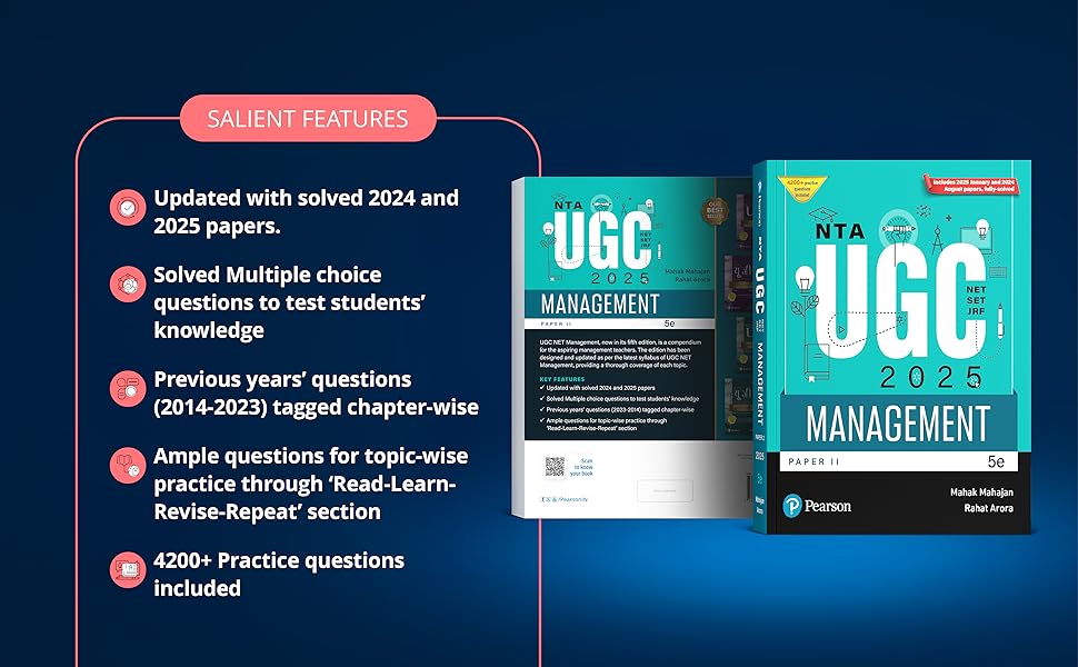 Buy Pearson NTA UGC NET Paper 2 Management 2025 | SET, JRF | Includes 2025 January & 2024 August ...