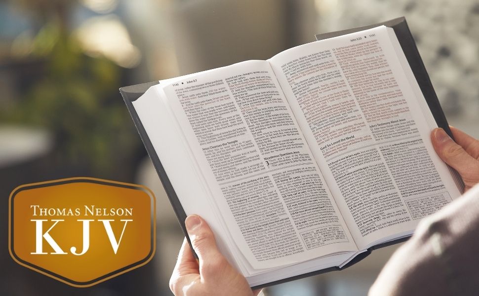 KJV, Foundation Study Bible, Hardcover, Red Letter: Holy Bible, King James Version: Thomas ...