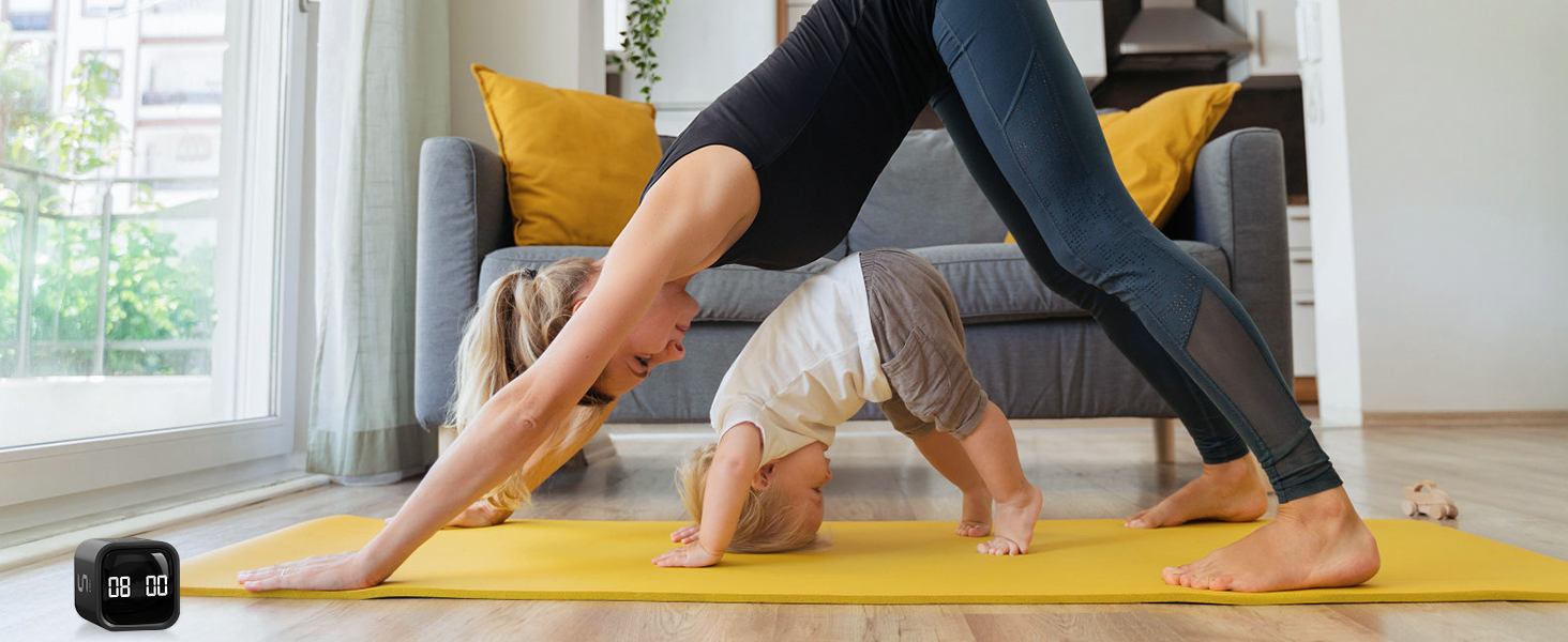 Rotating Pomodoro Timer 5 25 10 50 Minutes Preset Desk