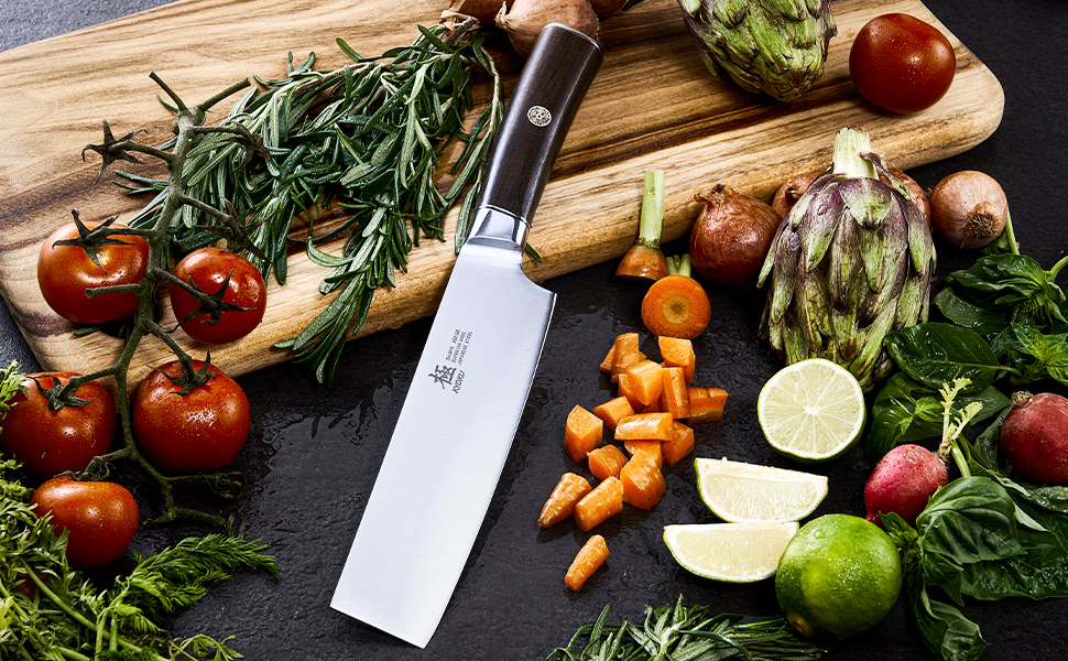 Amazon.com: KYOKU 7 Inch Nakiri Knife - Daimyo Series - Vegetable Cleaver with Ergonomic ...