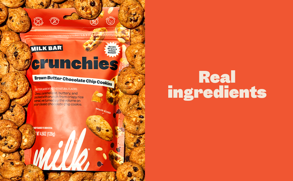 Amazon.com: MILK BAR Crunchies | Crunchy Bite Sized Cookies With No Artificial Flavors or ...