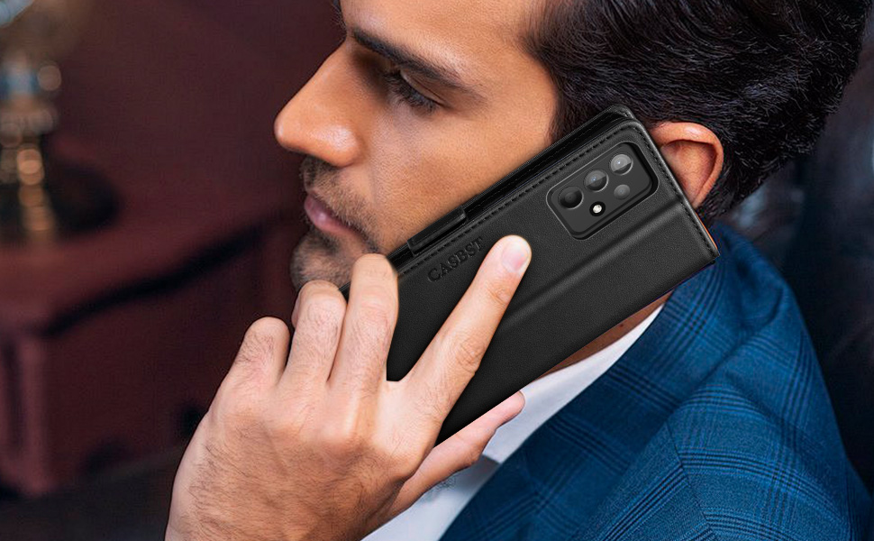 CASBST Handyhülle für Samsung Galaxy A52/A52s 4G/5G Hülle Premium Leder Schutzhülle Klappbar mit ...