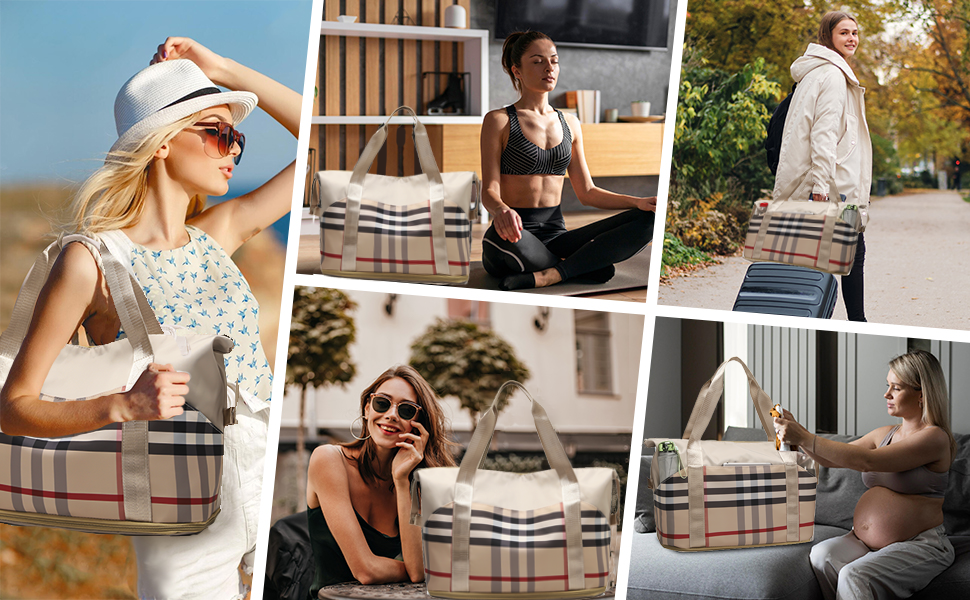 Amazon.com | Travel Duffel Bag Foldie Travel Bag Expandable with Trolley Sleeve Weekender Tote ...