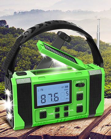 10000mah Kurbelradio Notfall Weltempfänger Solar Radio Kurbel Batterie Tragbare Notfallradio ...