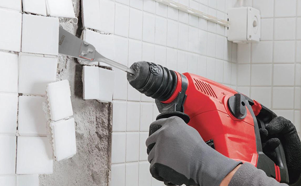 FASTORS SDS Plus Floor Scraper Kit,Thinset & Vinyl Siding Removal Tool ...