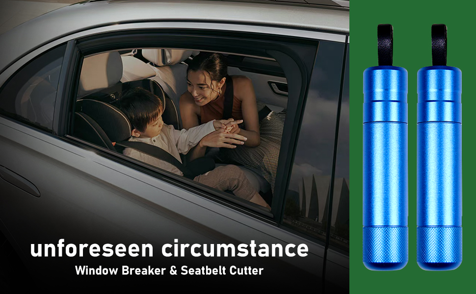 Amazon.com: 2 Pack Car Safety Hammer Safehammer One Second Window Breaker, Seatbelt Cutter and ...