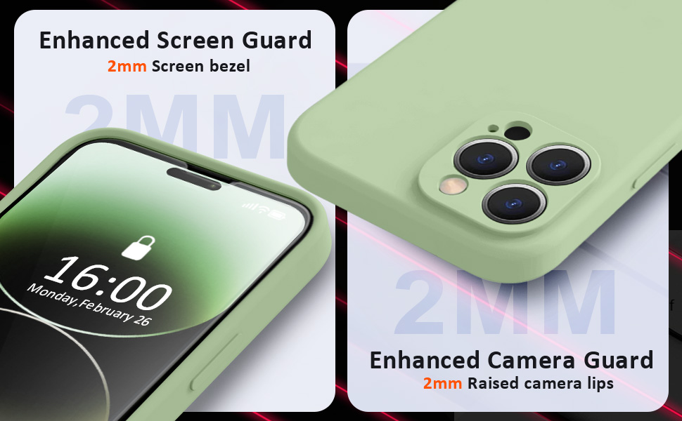 Amazon.com: BossKiss Compatible with iPhone 14 Pro Max Case 6.7 inch, Premium Liquid Silicone ...