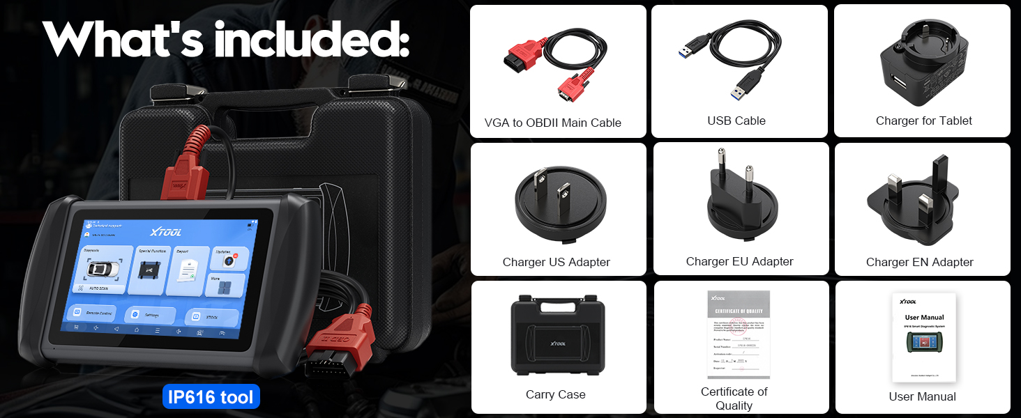 Amazon.com: XTOOL InPlus IP616 Diagnostic Tool with 31 Services ...