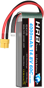 Amazon.com: HRB 4S 3300mAh Lipo Battery 60C 14.8V RC Lipo Battery Pack with XT60 Plug Compatible ...