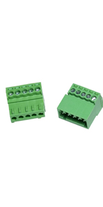 5 Sets 4 Pin 5.08mm Pitch DIY PCB Mount Screw Terminal Block Connector ...