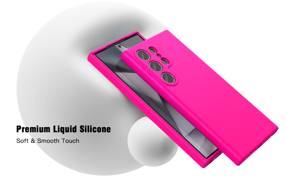 Amazon.com: ZUSLAB Silicone Case Compatible with Samsung Galaxy S24 Ultra 6.8 Inches, TPU Rubber ...