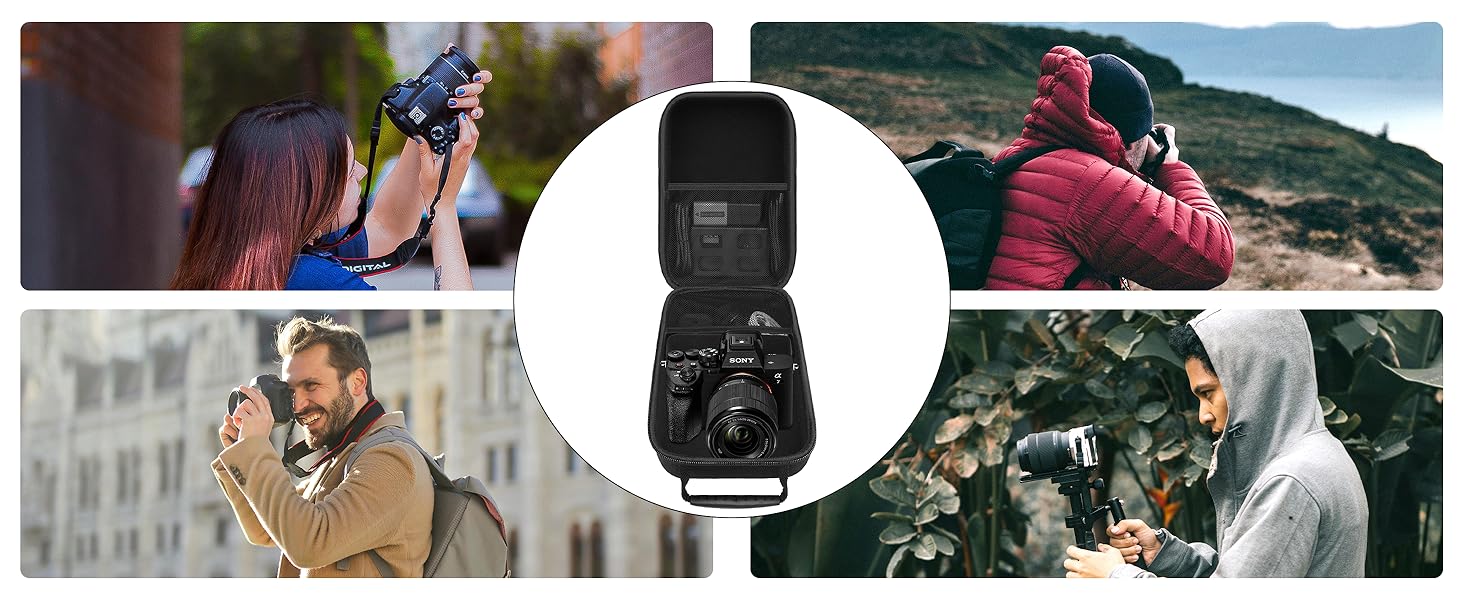Amazon.com : HESPLUS Hard Travel Carrying Case Compatible with Sony Alpha 7 II III IV/7R V/Sony ...
