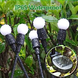 EXF Solar Garden Lights,4 Pack 8LED Outdoor Lights New Upgraded Swaying Light Sway by Wind,Solar ...