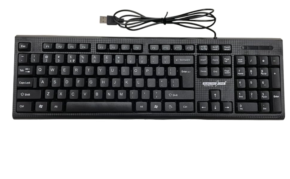 Amazon.in: Buy ATEVON Wired Multimedia USB Keyboard with Super Quite ...