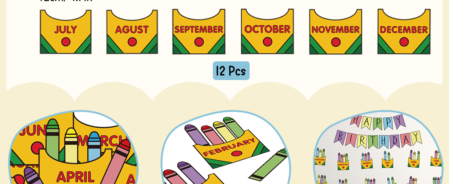 Amazon.com: JarThenaAMCS Back to School Classroom Happy Birthday ...