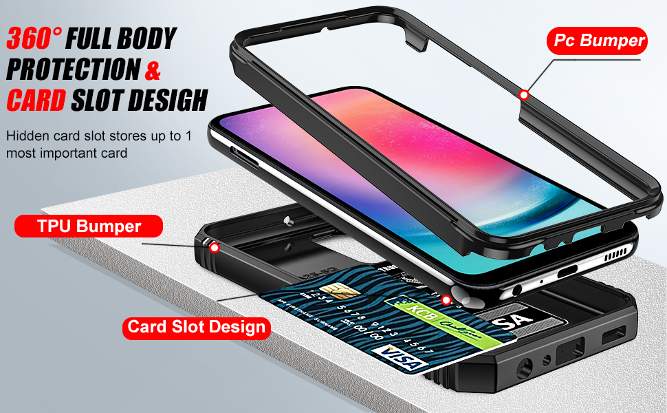 Amazon.com: LeYi Compatible for Samsung Galaxy A25-5G Phone Case: Estuches para Telefonos ...