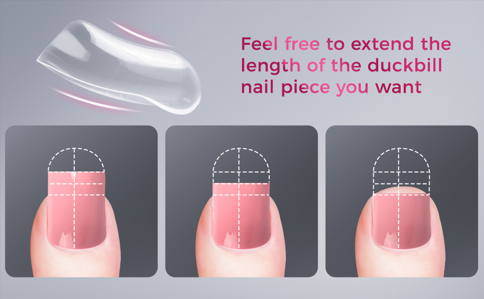 Amazon.com: krofaue Toe Dual Forms - Poly Extension Gel Toenail 150pcs Reusable Full Cover Dual ...