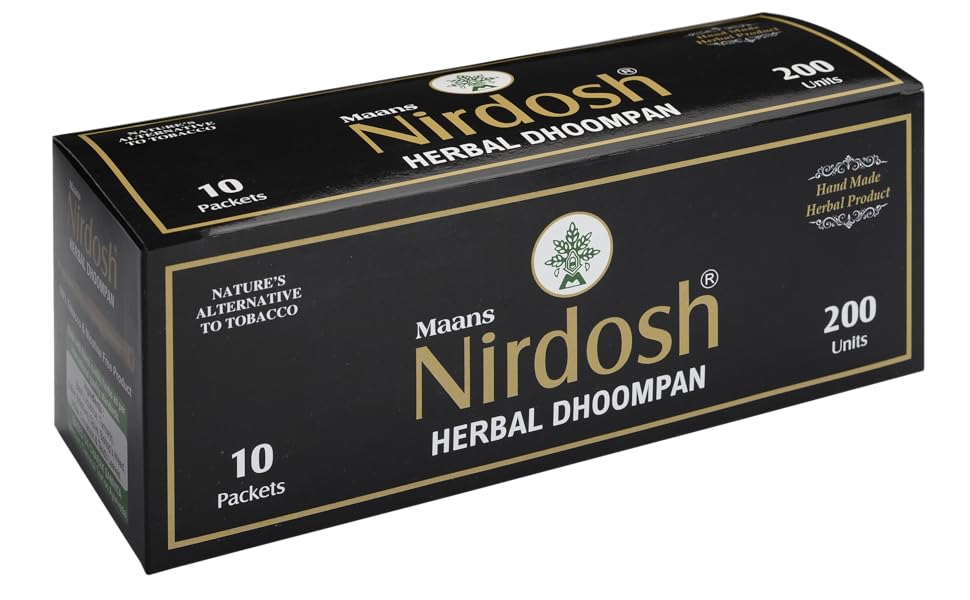 Nirdosh Herbal Dhoompan (Without Filter) 100% Made Up from Organic ...