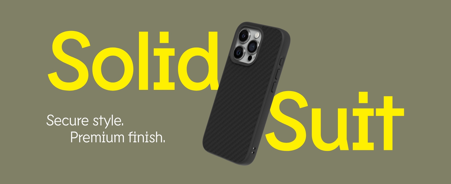 Amazon.com: RhinoShield SolidSuit Case Compatible with [iPhone 16 Pro Max] | Shock Absorbent ...