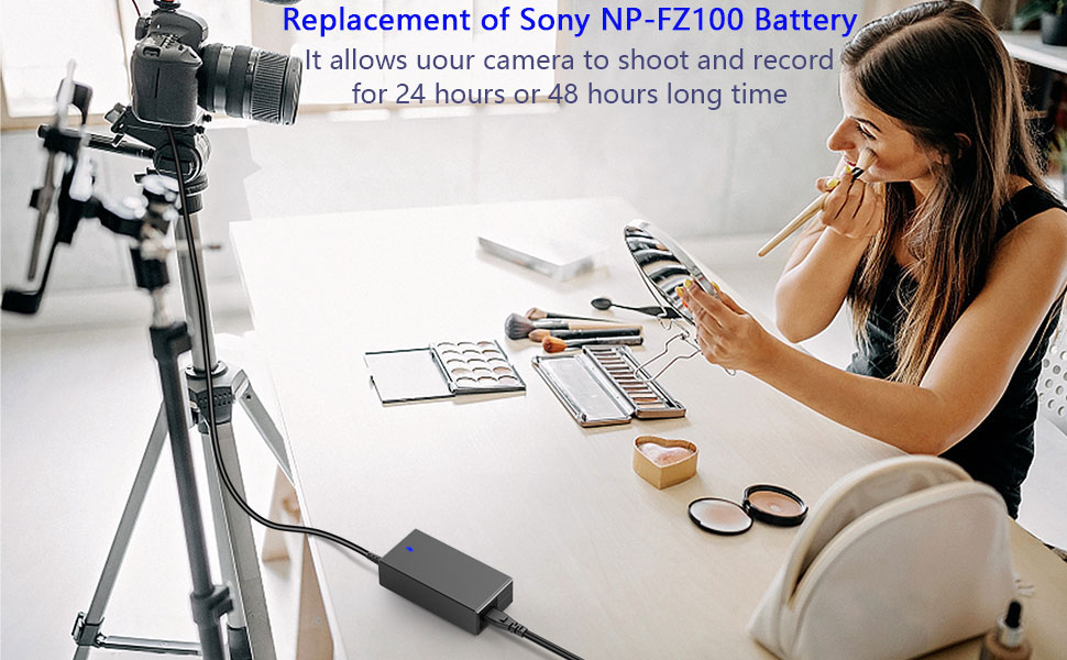 UORLEN NP-FZ100 Dummy Battery Continuous Power Adapter Kit for Sony Alpha A7III A7IV A7SIII ...
