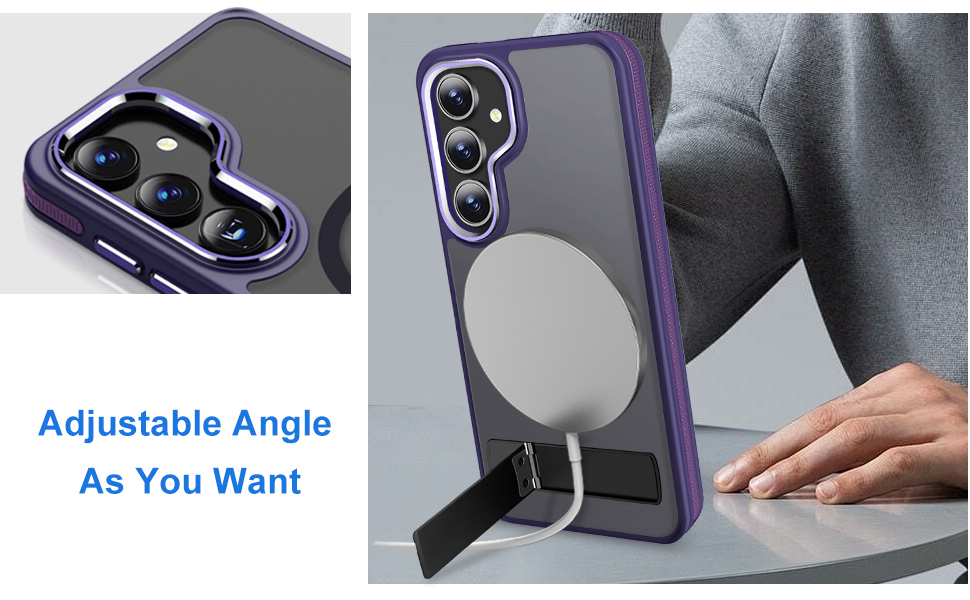 Amazon.com: MALEWOLF for Samsung Galaxy S24+ Plus Case [Invisible Stand], Compatible with ...